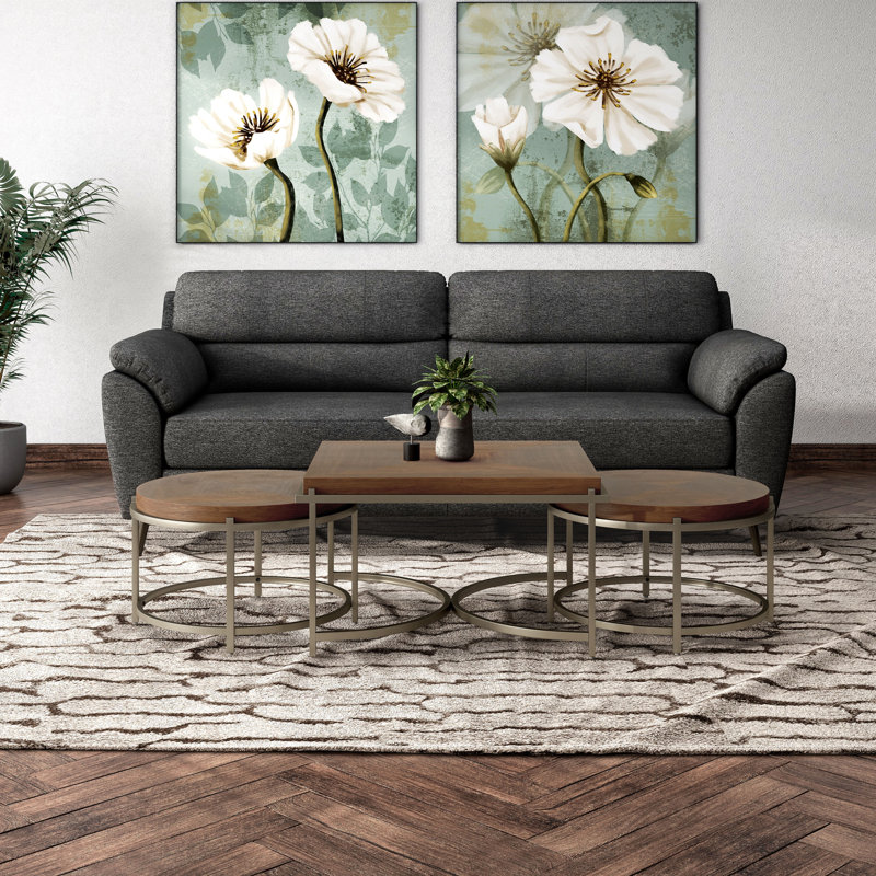 The Twillery Co.® Rabinowitz Frame 3 Nesting Table Set | Wayfair